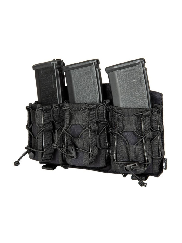 TRIPLE PORTE CHARGEUR AR-15/M4 POUR GILET PANNEAU SERBEL / VELCRO ...